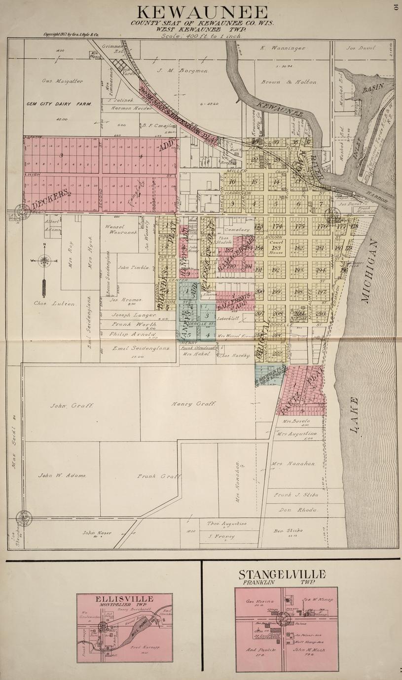 Standard atlas of Kewaunee County, Wisconsin including a plat book of ...
