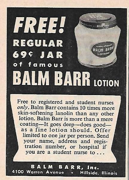 ‎Balm Barr Lotion advertisement - UWDC - UW-Madison Libraries