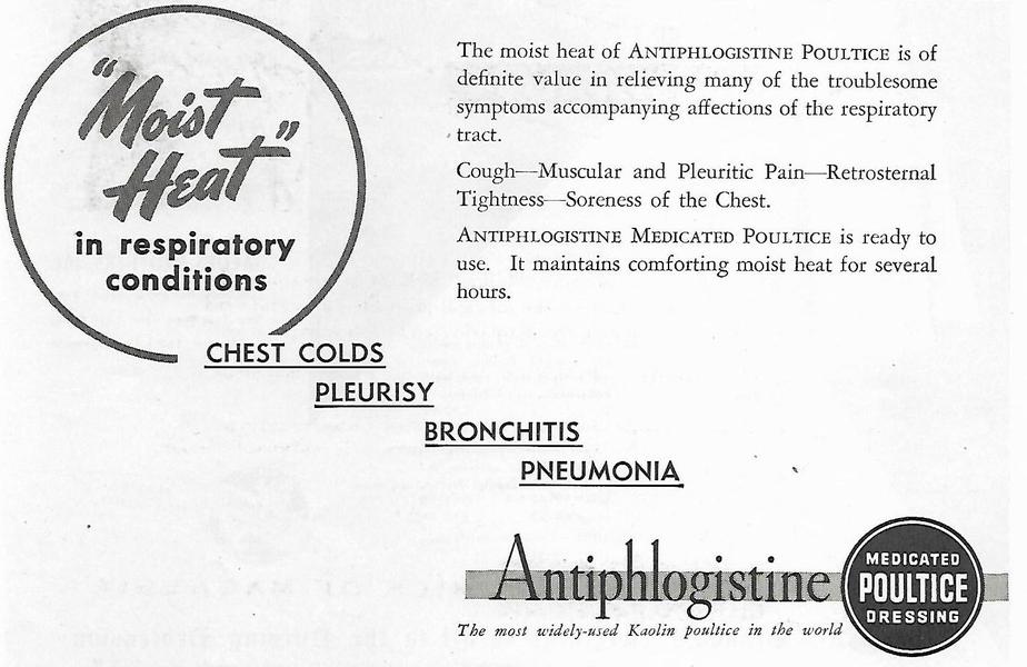 ‎Antiphlogistine advertisement - UWDC - UW-Madison Libraries