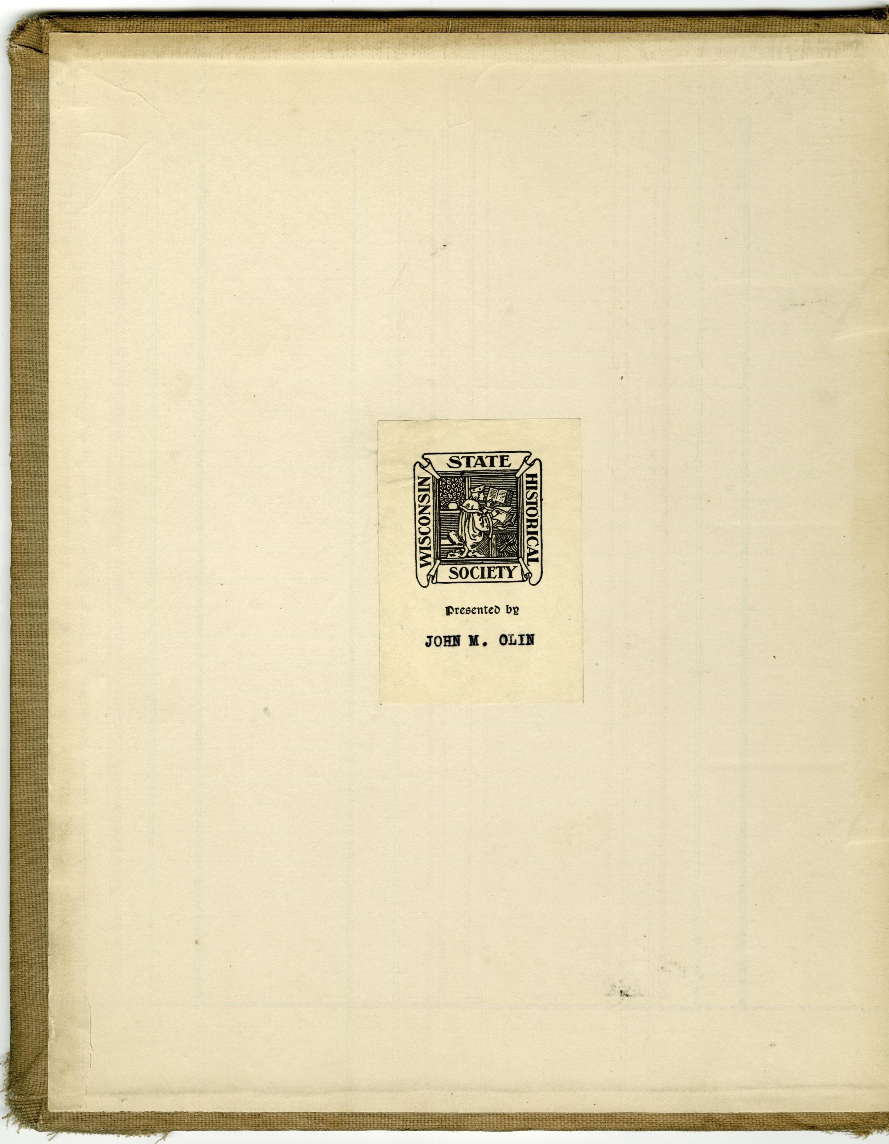 John M. Olin Papers, 1872-1924. Part 1 : Original collection, 1879-1916 ...