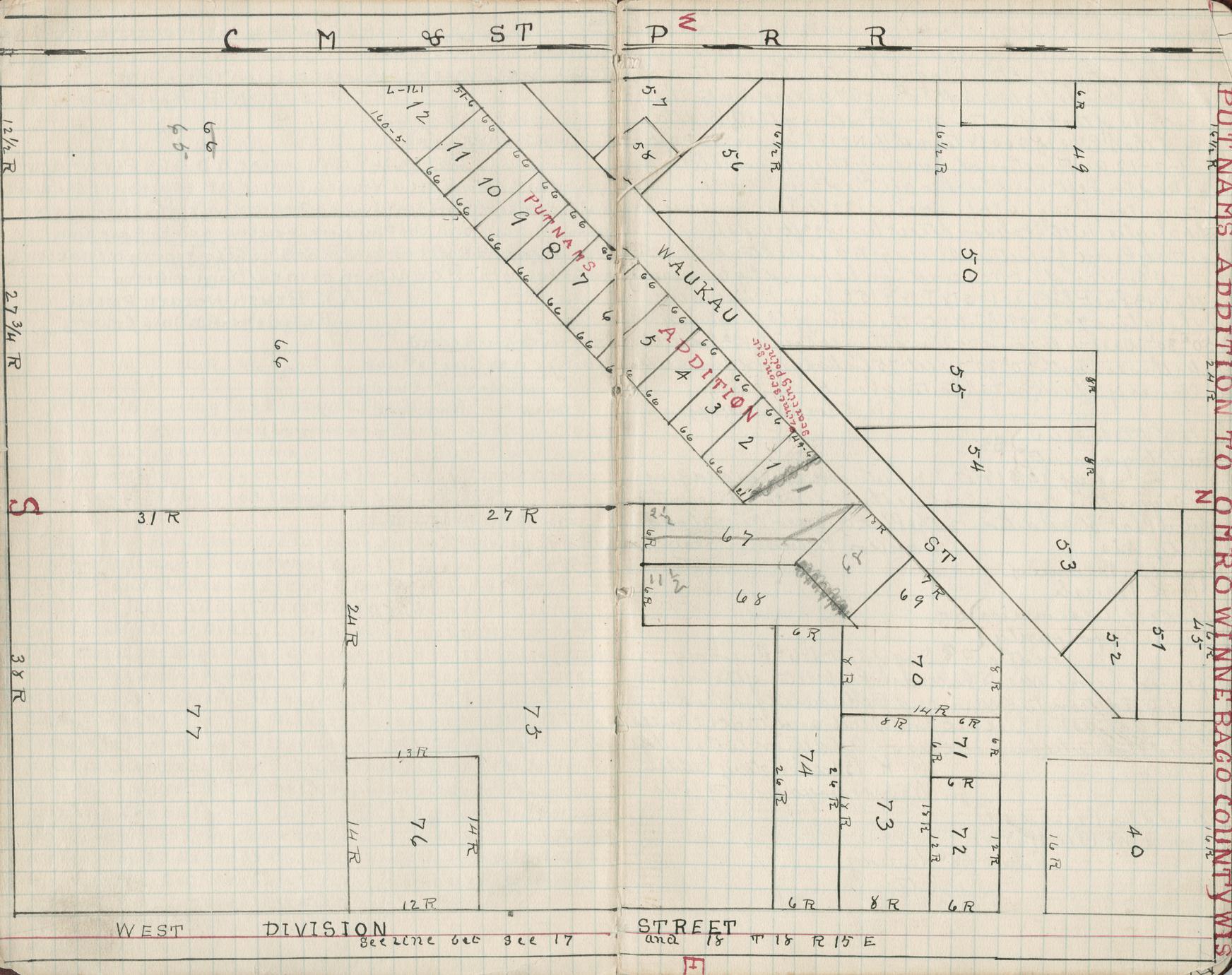 Map of village of Omro, Wis. - Full view - UWDC - UW-Madison Libraries
