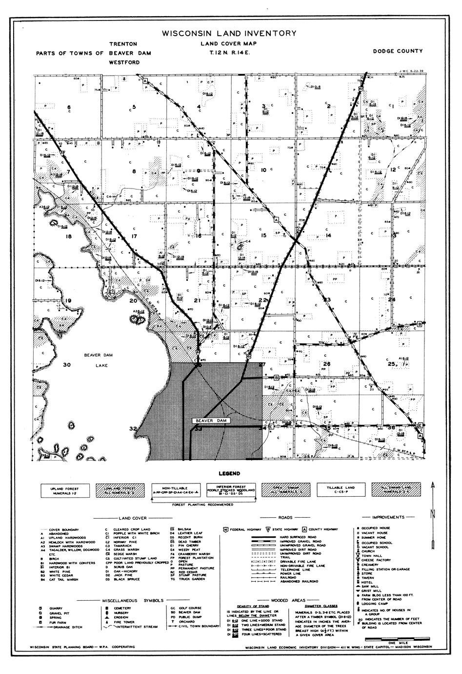 ‎Parts of towns of Trenton, Beaver Dam, Westford - UWDC - UW-Madison ...