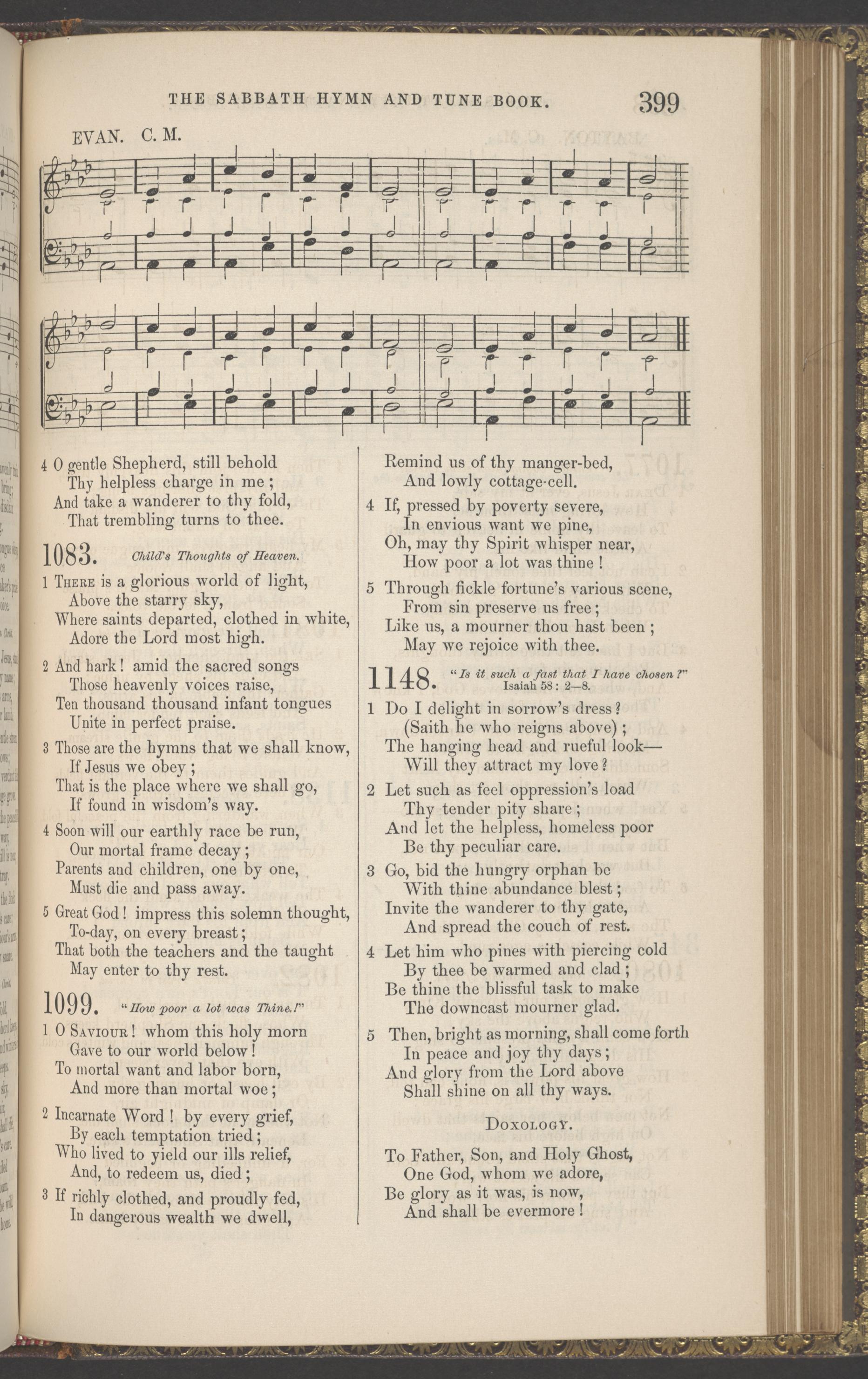 The Sabbath hymn and tune book : for the service of song in the house ...