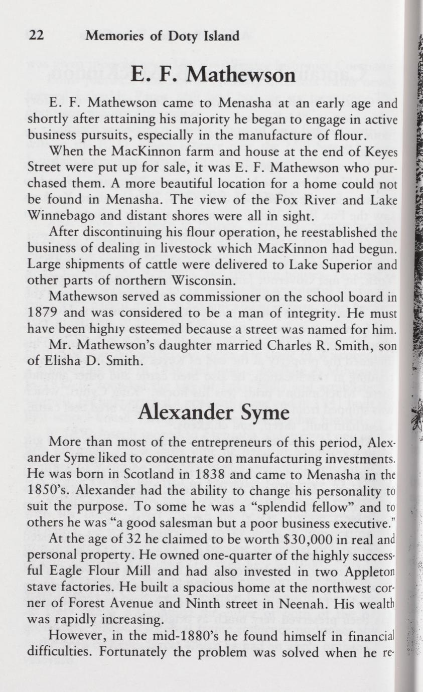 Memories of Doty Island : a link between two cities - Full view - UWDC ...