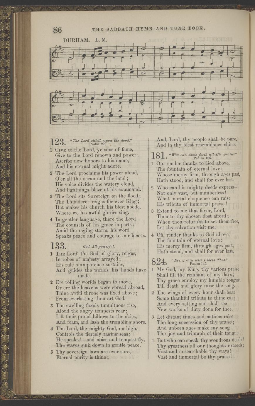 The Sabbath hymn and tune book : for the service of song in the house ...