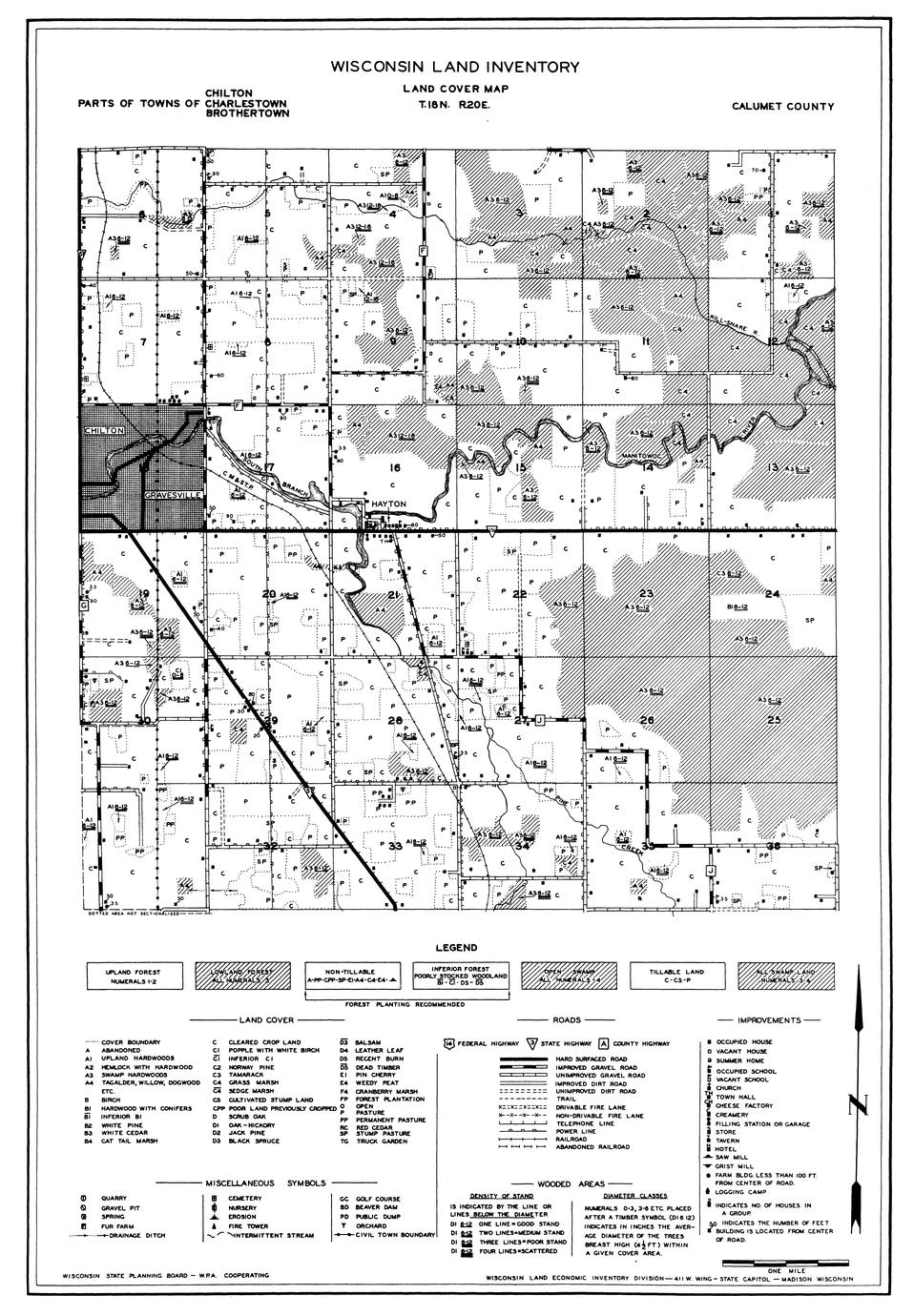 ‎Parts of towns of Chilton, Charlestown, Brothertown - UWDC - UW ...