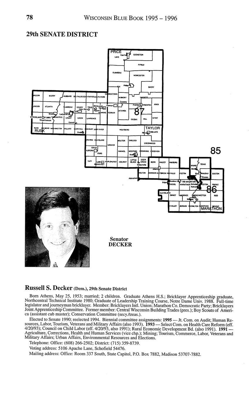 State of Wisconsin Blue Book 1995/1996 - Full view - UWDC - UW-Madison ...