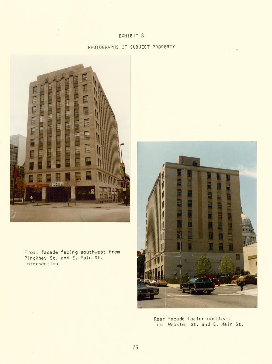 An appraisal of the Tenney Building located in the city of Madison at ...