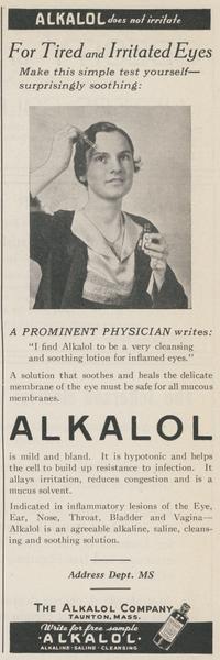‎Alkalol advertisement - UWDC - UW-Madison Libraries