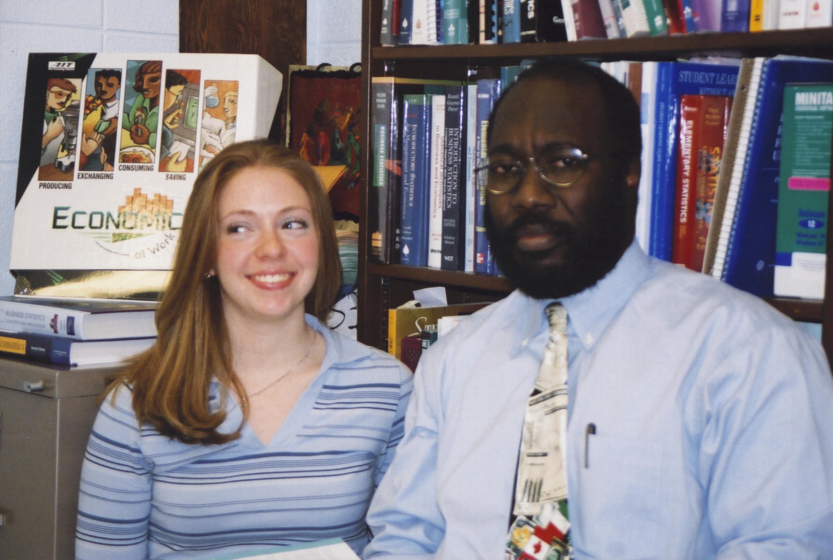 ‎George Jones and student, Janesville, 2002 - UWDC - UW-Madison Libraries