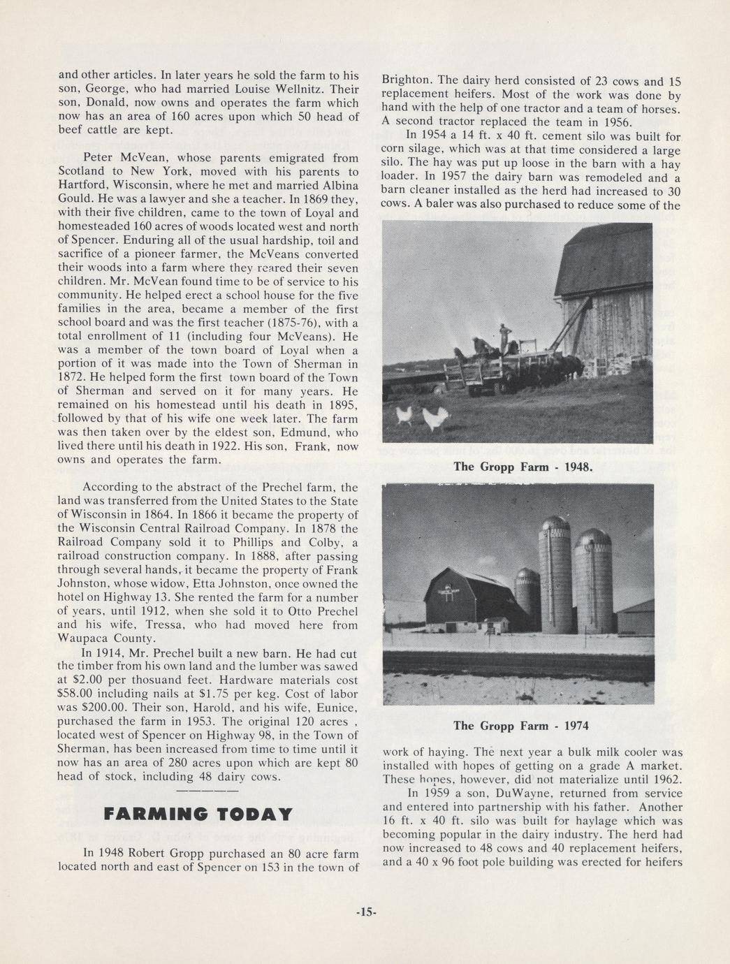 Spencer, Wisconsin, 1874-1974 - Full view - UWDC - UW-Madison Libraries