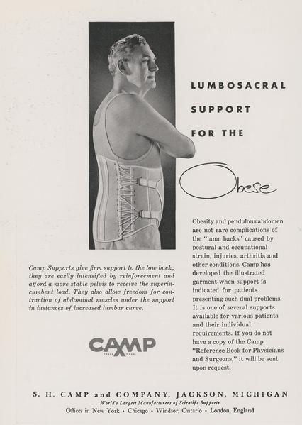 ‎Lumbosacral Support for the Obese advertisement - UWDC - UW-Madison ...
