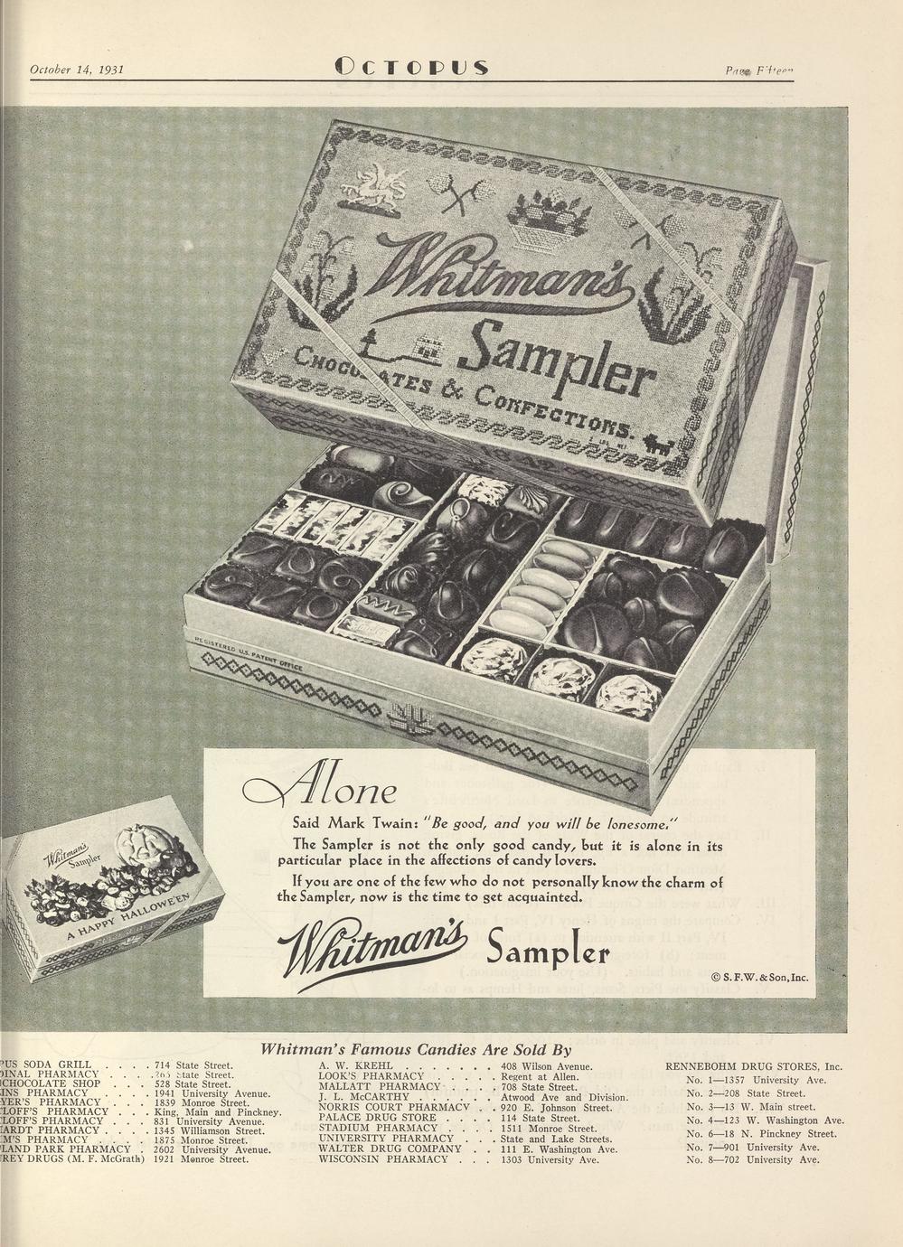 The Wisconsin Octopus [Vol. 13, No. 2] Nov. (October 14, 1931) - Full ...