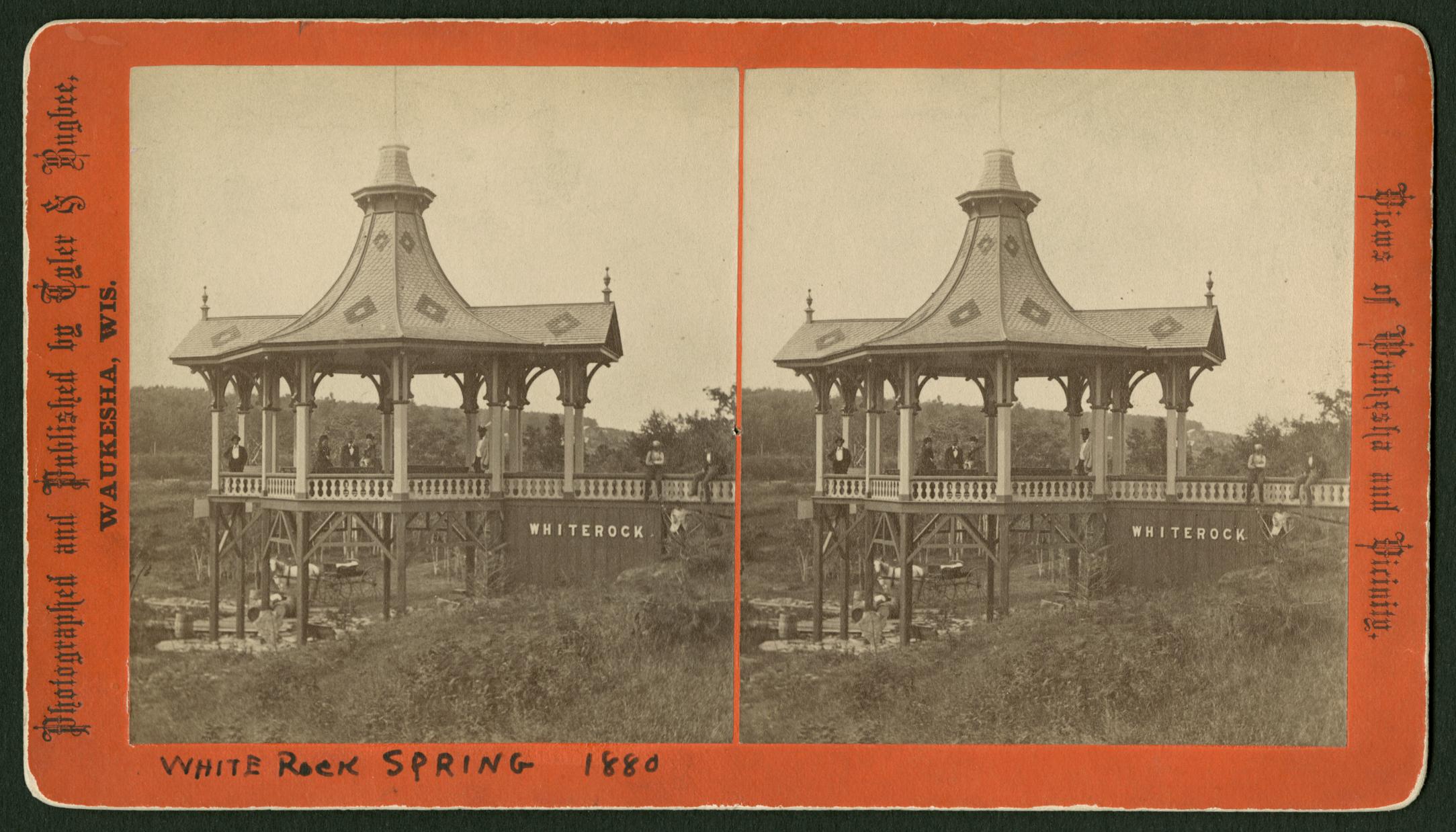 ‎White Rock Spring, Waukesha, spring house - UWDC - UW-Madison Libraries