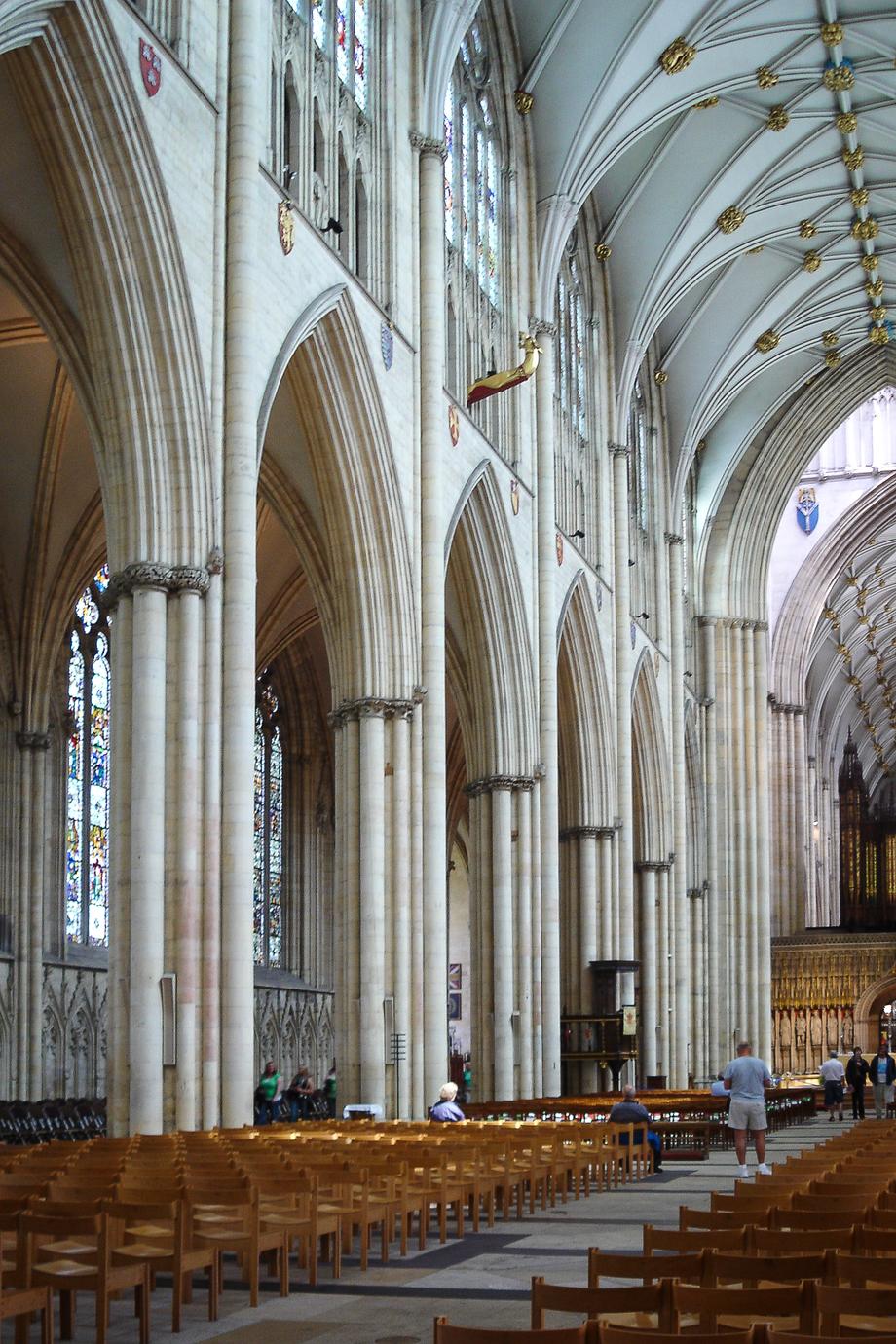 ‎York Minster interior nave - UWDC - UW-Madison Libraries