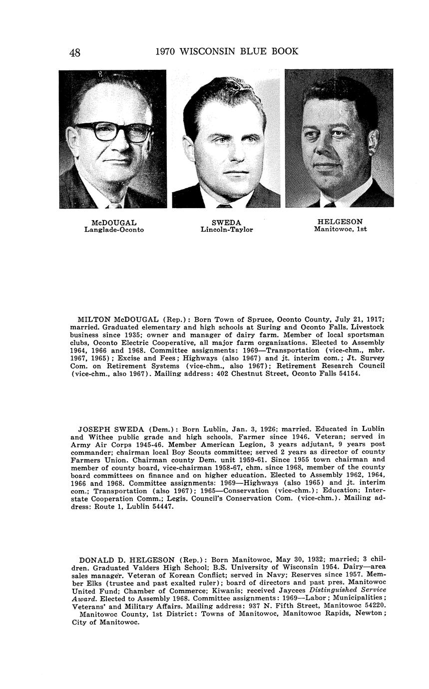 The state of Wisconsin Blue Book 1970 - Full view - UWDC - UW-Madison ...