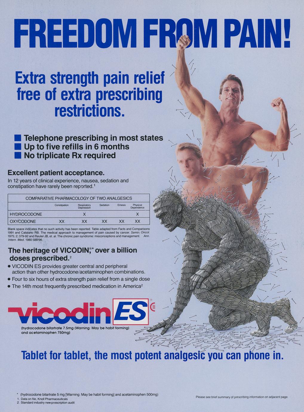 ‎Vicodin ES advertisement - UWDC - UW-Madison Libraries