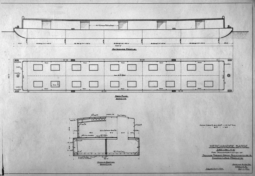 ‎Barge Plans (merchandise barge) - UWDC - UW-Madison Libraries