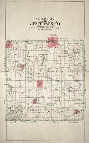 Plat book of Jefferson County, Wisconsin - Full view - UWDC - UW ...