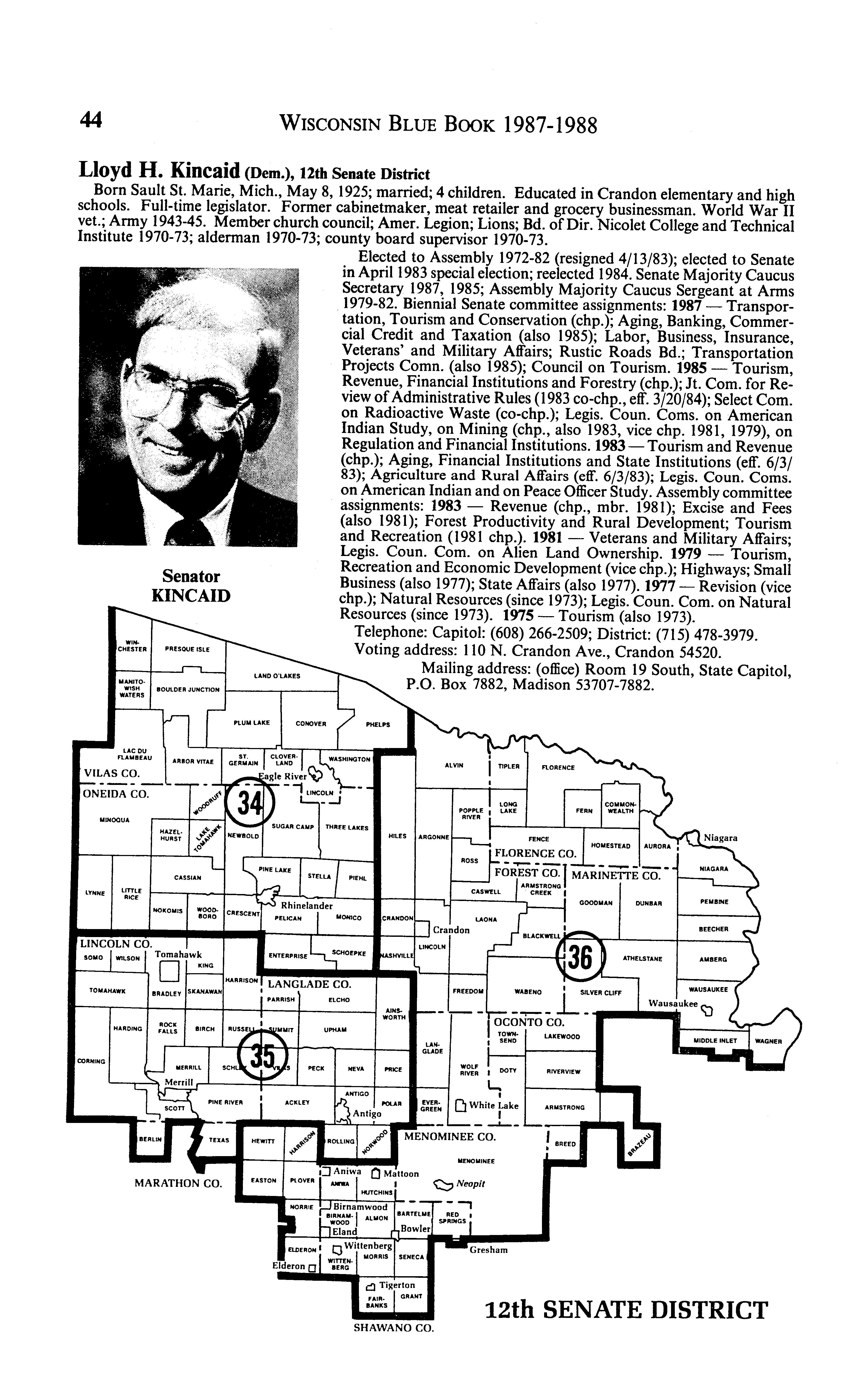 The state of Wisconsin Blue Book 1987/1988 - Full view - UWDC - UW ...
