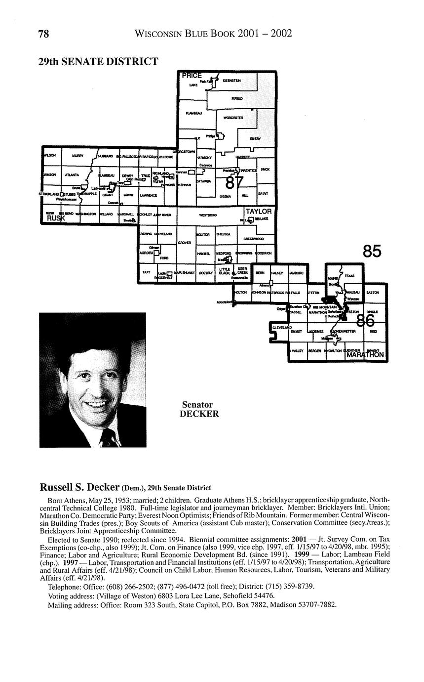 State of Wisconsin Blue Book 2001/2002 - Full view - UWDC - UW-Madison ...