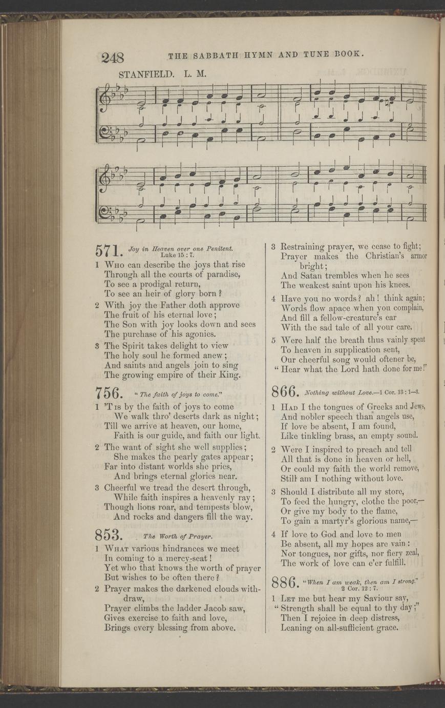 The Sabbath hymn and tune book : for the service of song in the house ...