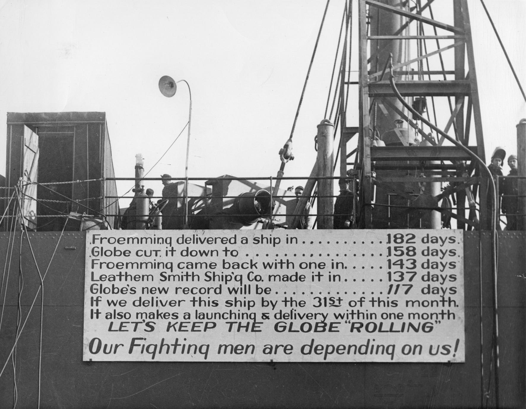 ‎Days to deliver a ship tally sign - UWDC - UW-Madison Libraries