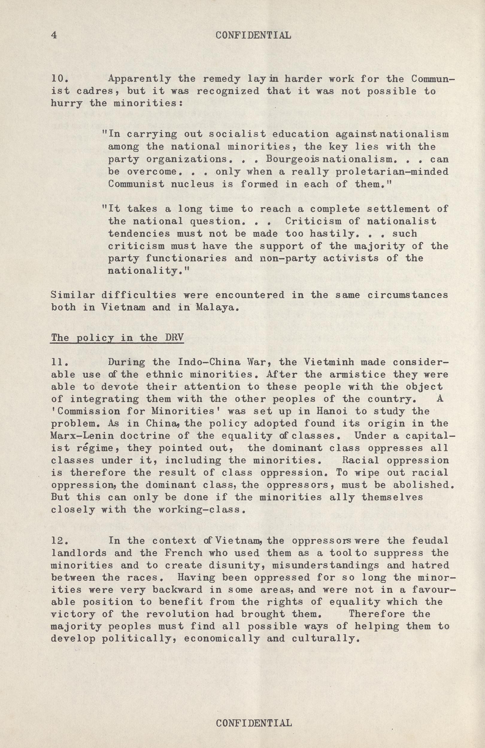 Countering Communist subversion among backward ethnic minorities in ...