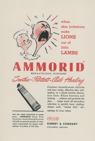 ‎Ammorid Dermatologic Ointment advertisement - UWDC - UW-Madison Libraries