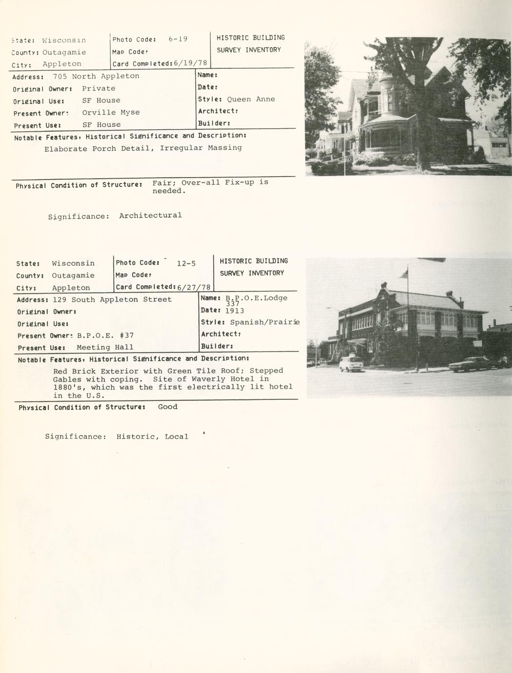 Historic building survey, Appleton, WI - Full view - UWDC - UW-Madison ...