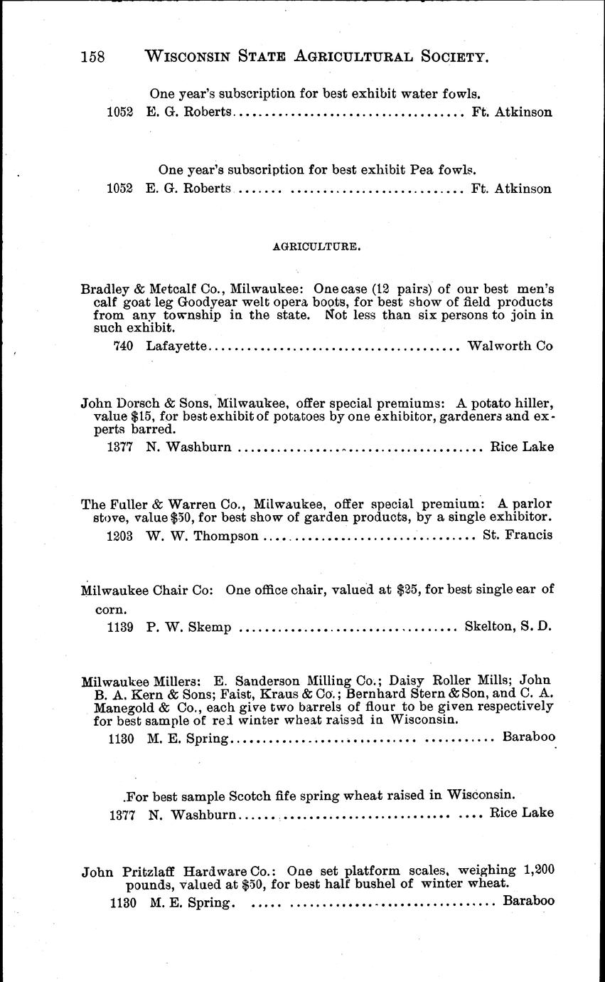 Transactions of the Wisconsin State Agricultural Society together with ...