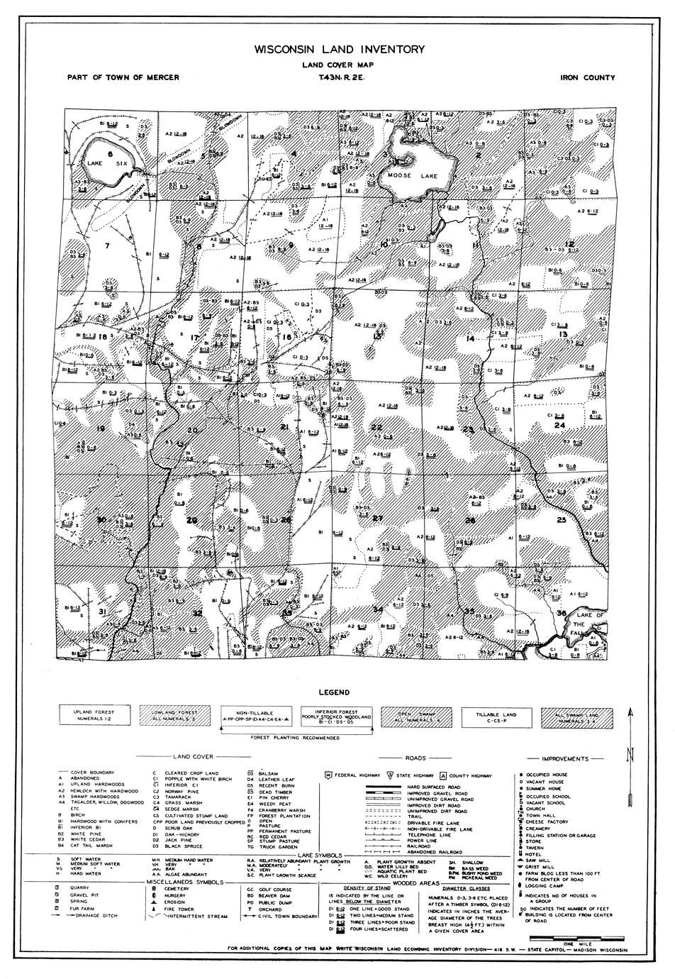 ‎Part of town of Mercer - UWDC - UW-Madison Libraries