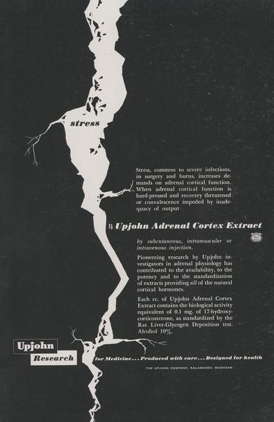 ‎Upjohn Adrenal Cortex Extract advertisement - UWDC - UW-Madison Libraries