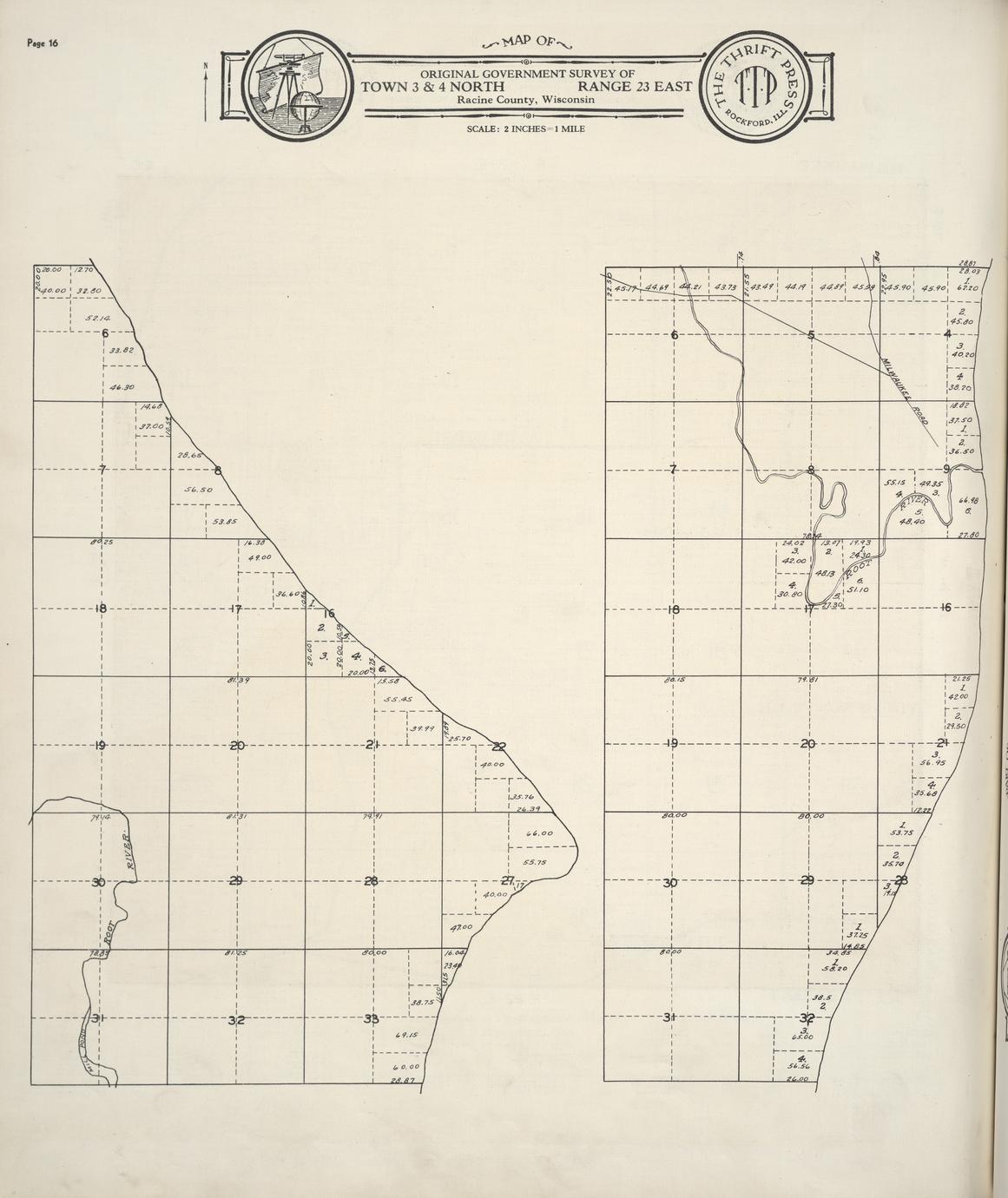 Atlas and plat book of Racine County Wisconsin : compiled from surveys ...