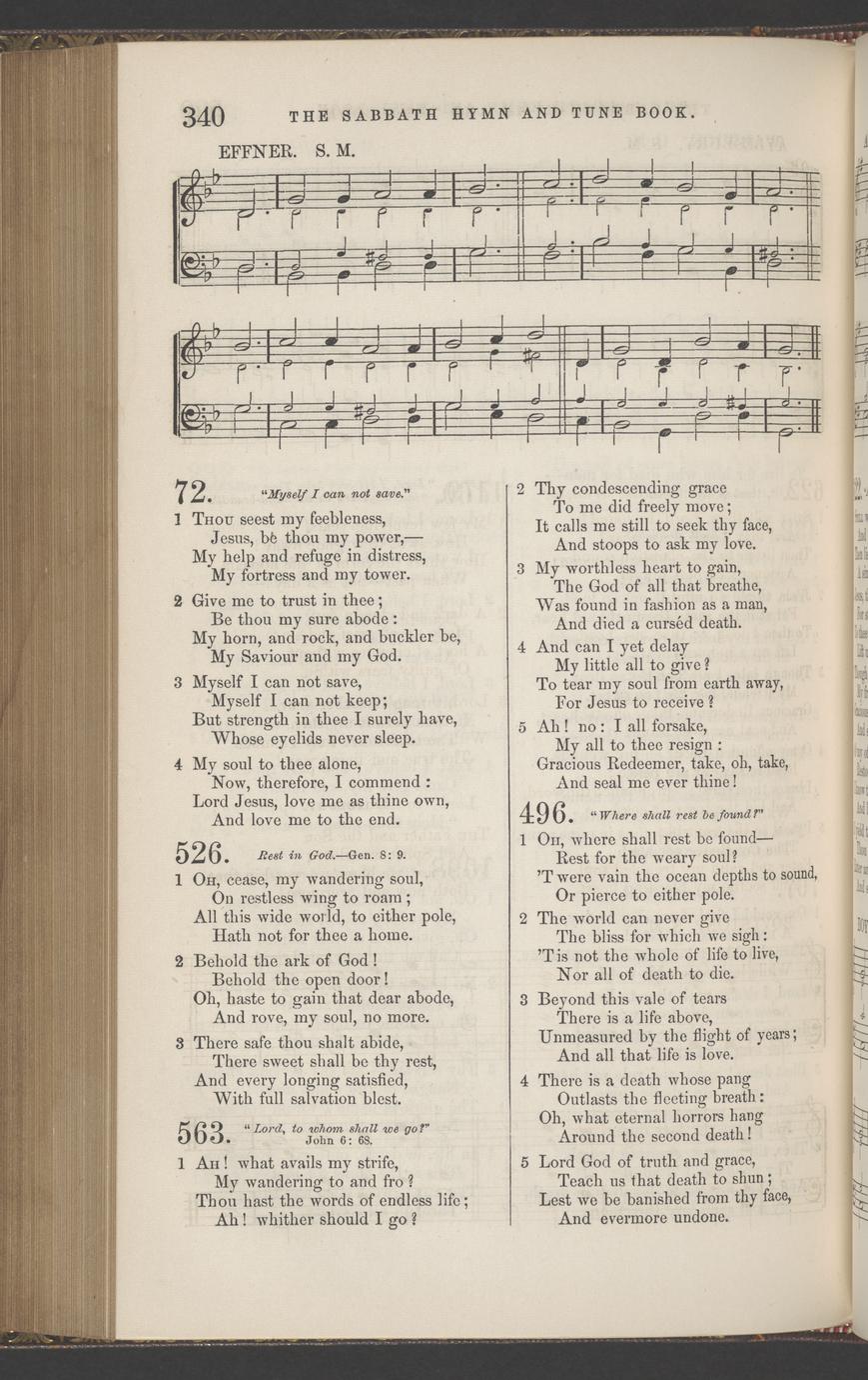 The Sabbath hymn and tune book : for the service of song in the house ...