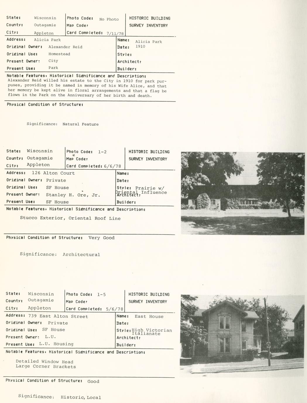 Historic building survey, Appleton, WI - Full view - UWDC - UW-Madison ...