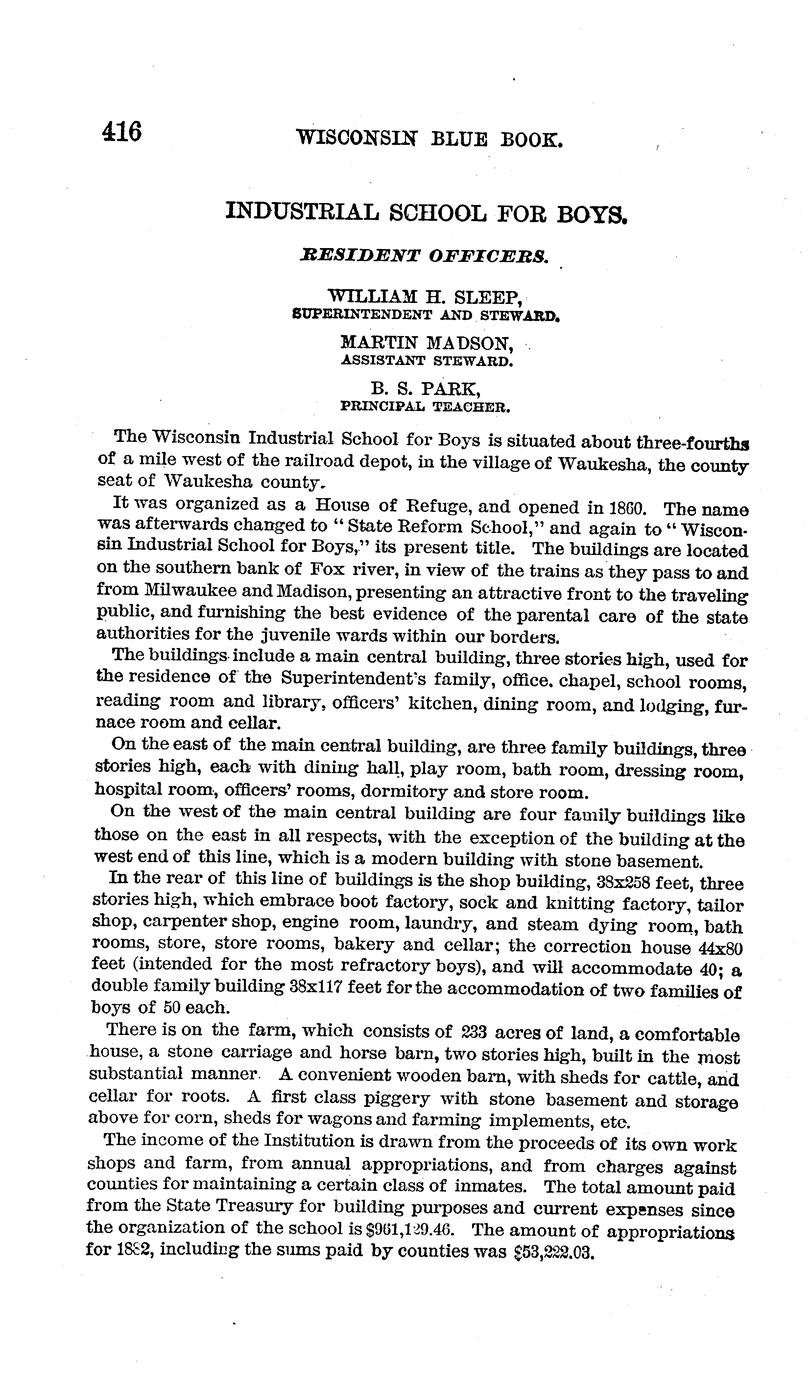 The Blue Book of the state of Wisconsin 1883 - Full view - UWDC - UW ...