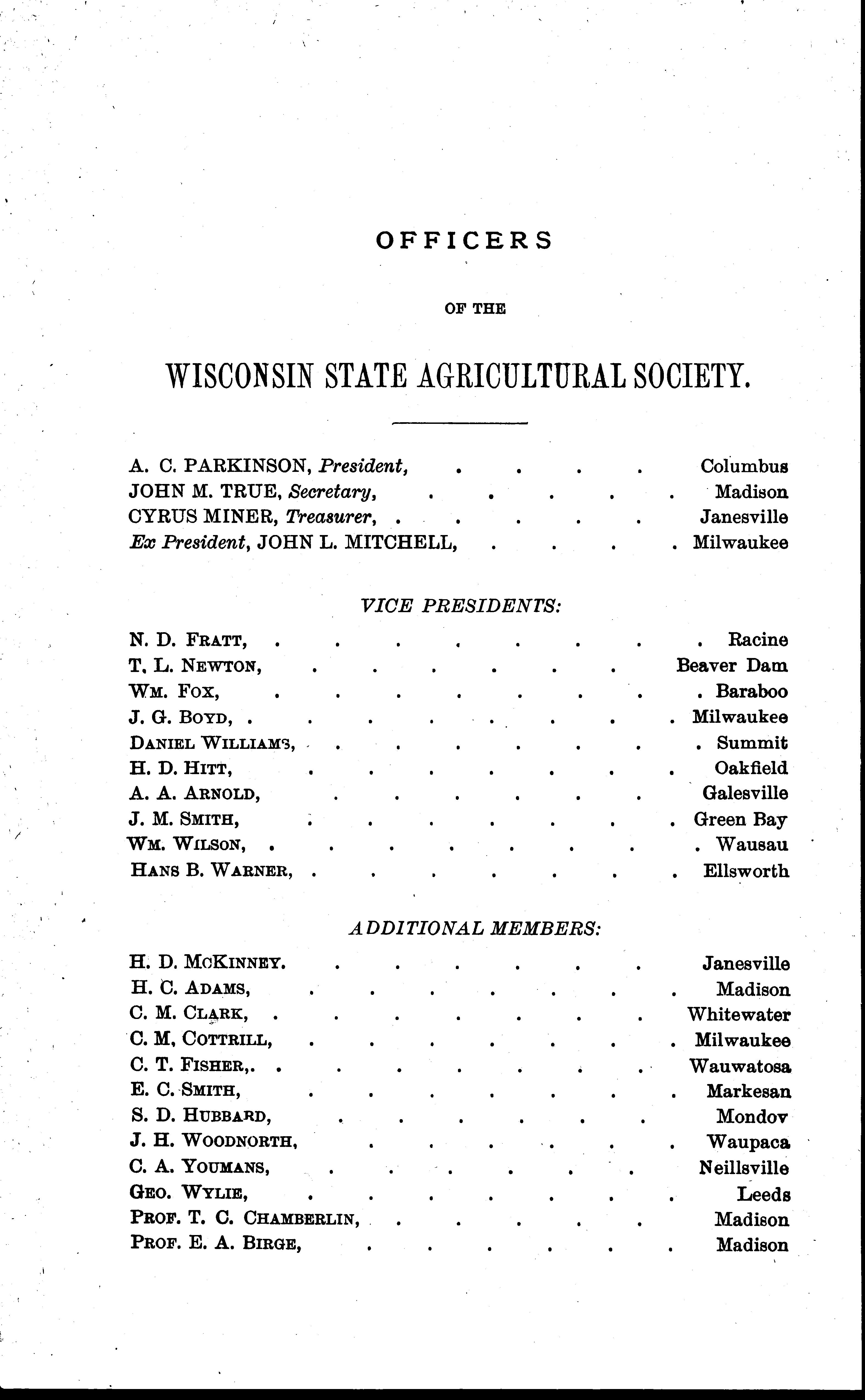 Transactions of the Wisconsin State Agricultural Society together with ...