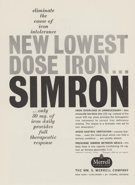 ‎Simron advertisement - UWDC - UW-Madison Libraries