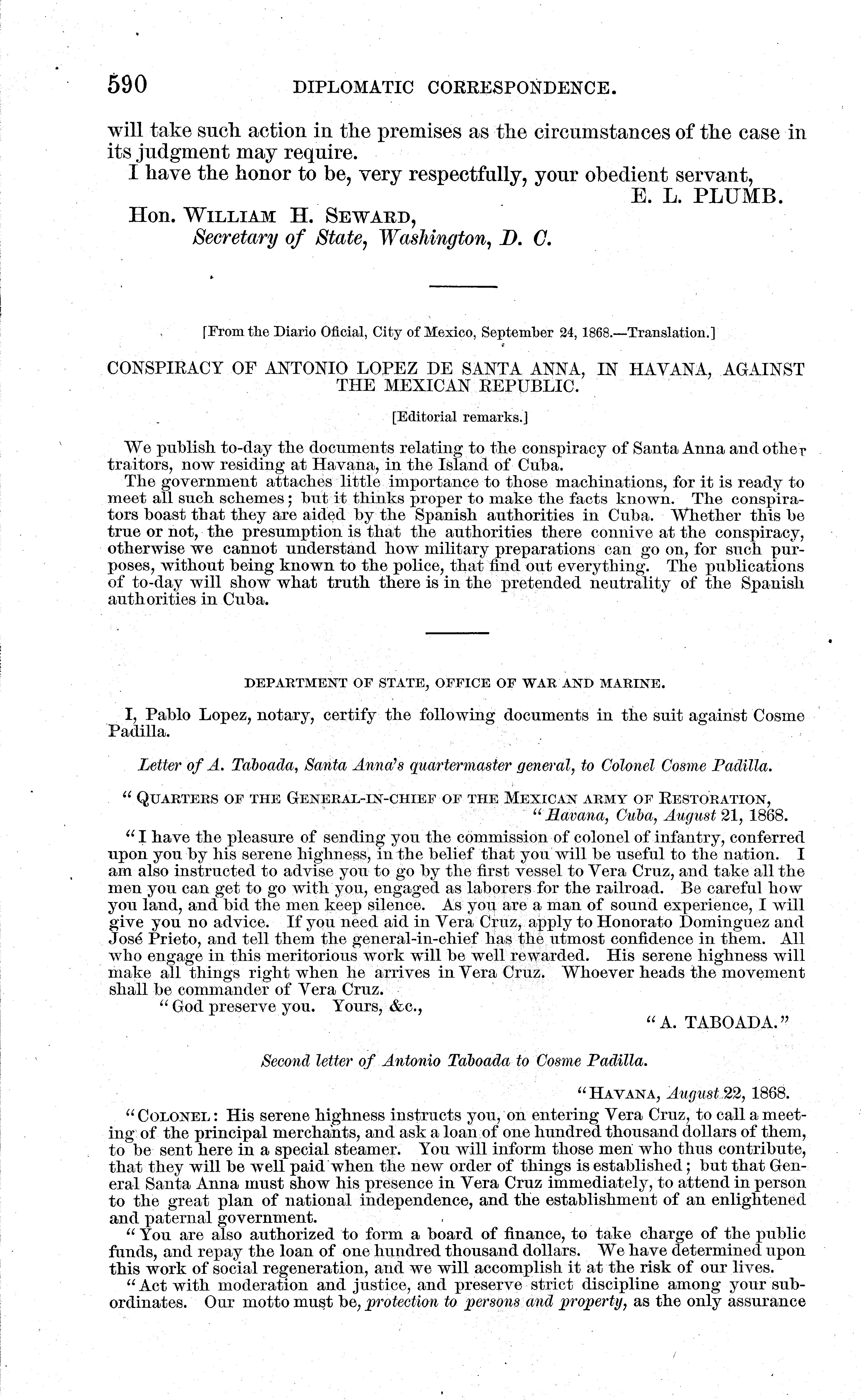 Executive documents printed by order of the House of Representatives ...