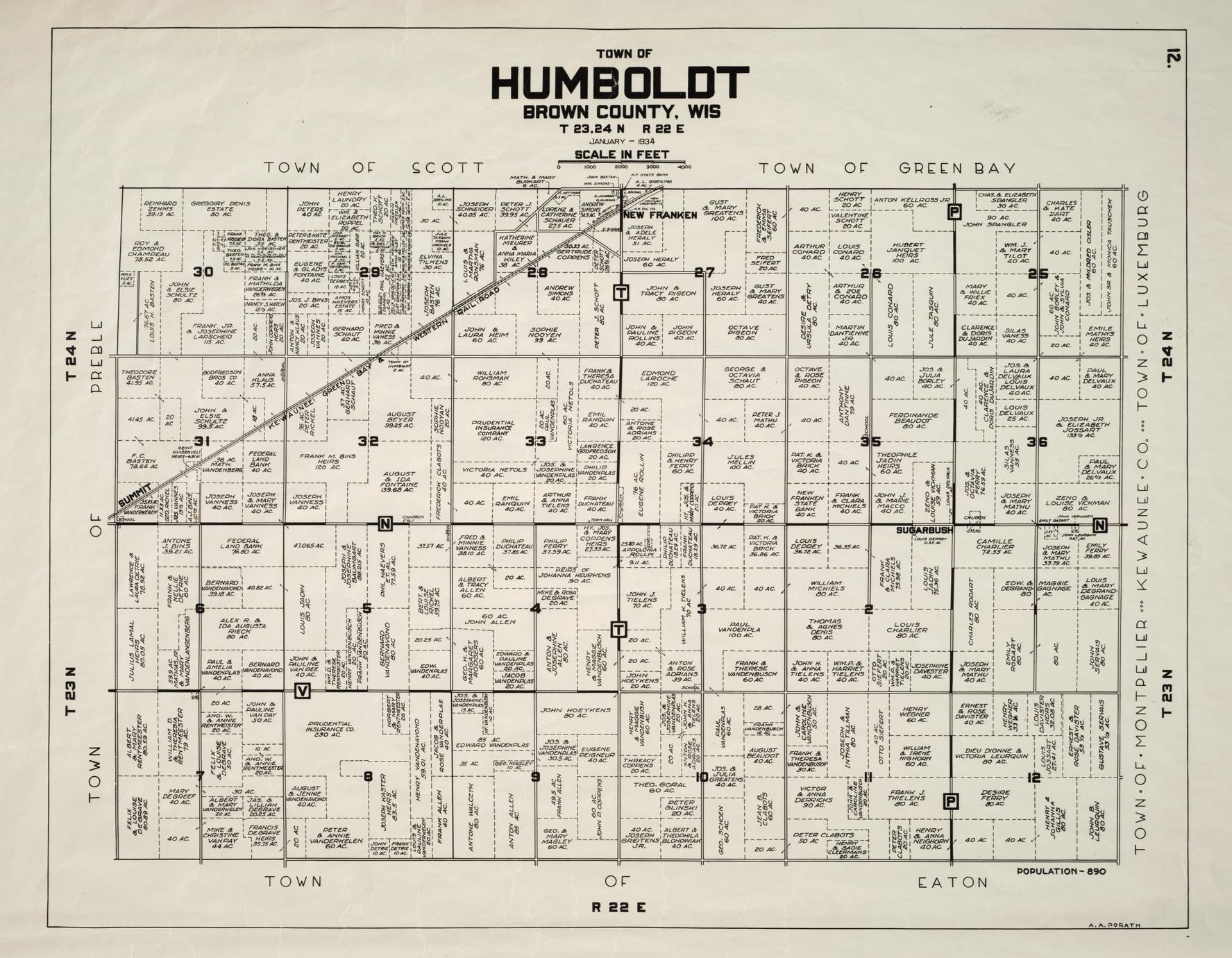 Plat book of Brown County, Wisconsin - Full view - UWDC - UW-Madison ...