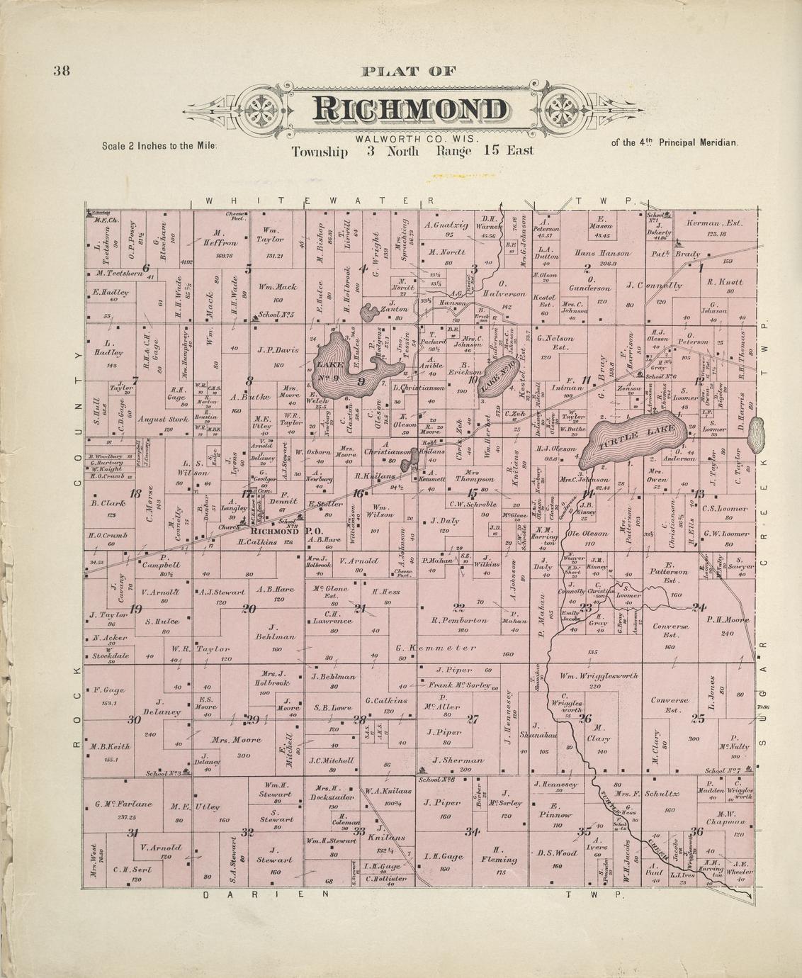 Plat book of Walworth County Wisconsin - Full view - UWDC - UW-Madison ...