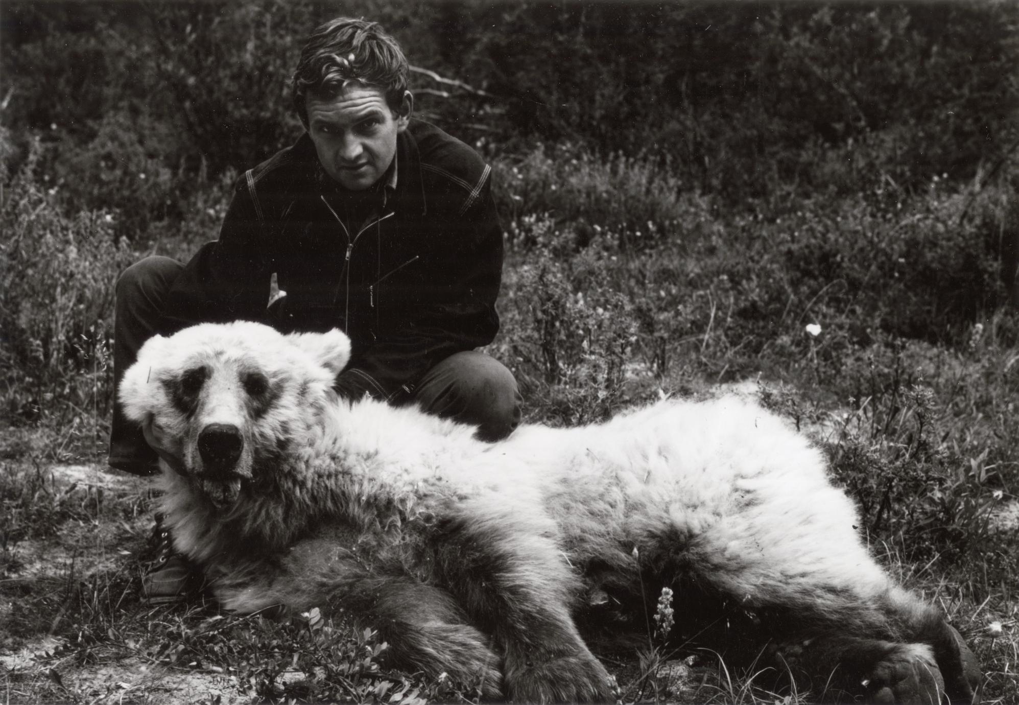 ‎Donald Halloran and a bear, University of Wisconsin--Marshfield/Wood ...