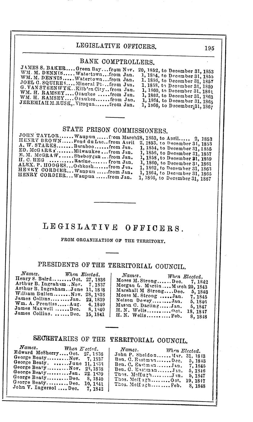 The legislative manual, of the state of Wisconsin; comprising Jefferson ...