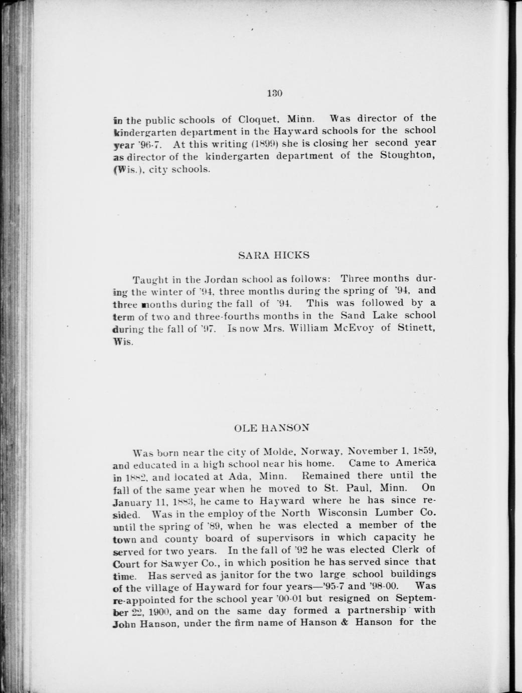 History of education in Sawyer County, Wisconsin - Full view - UWDC ...