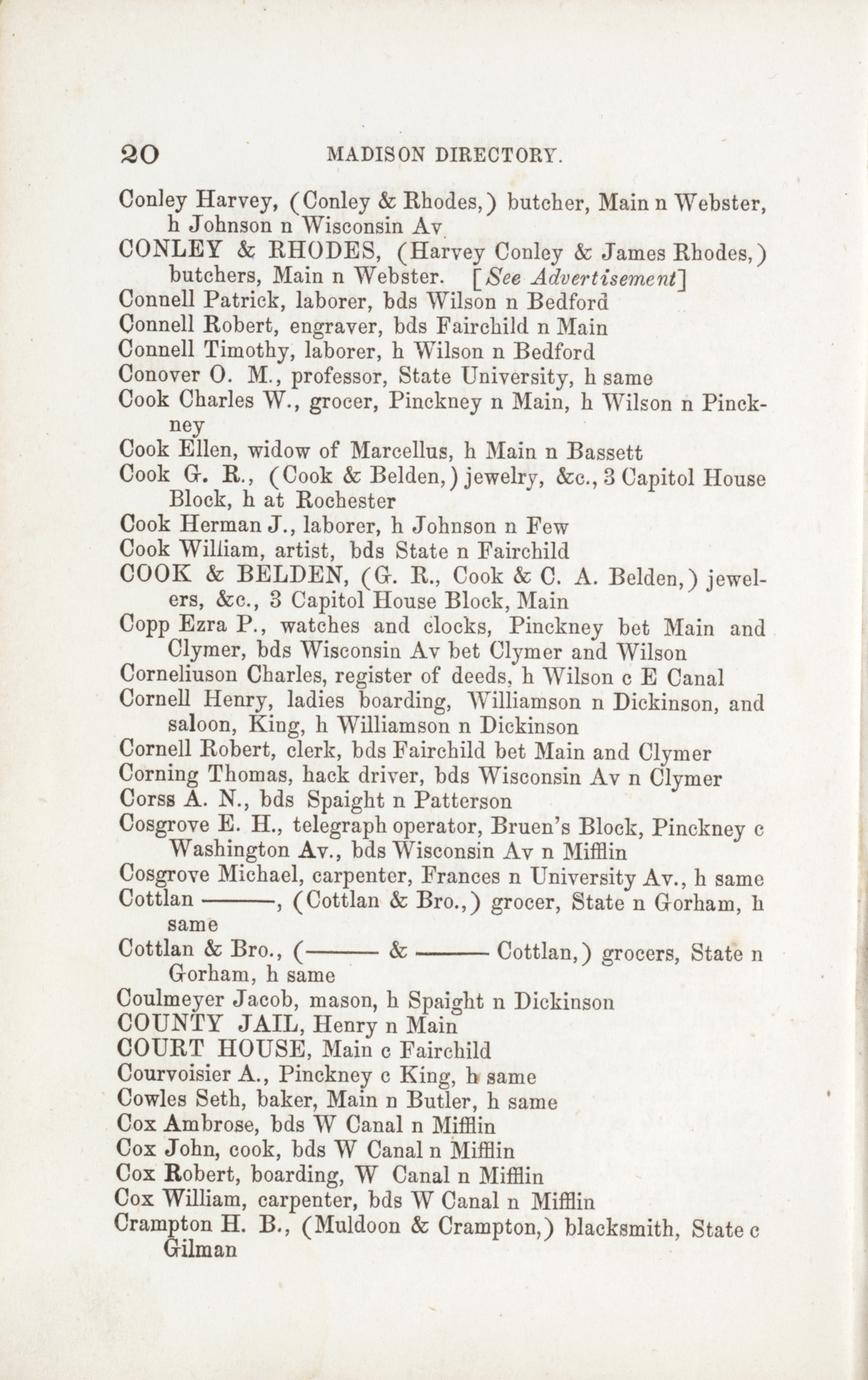 The Madison city directory, and business mirror, containing the names ...