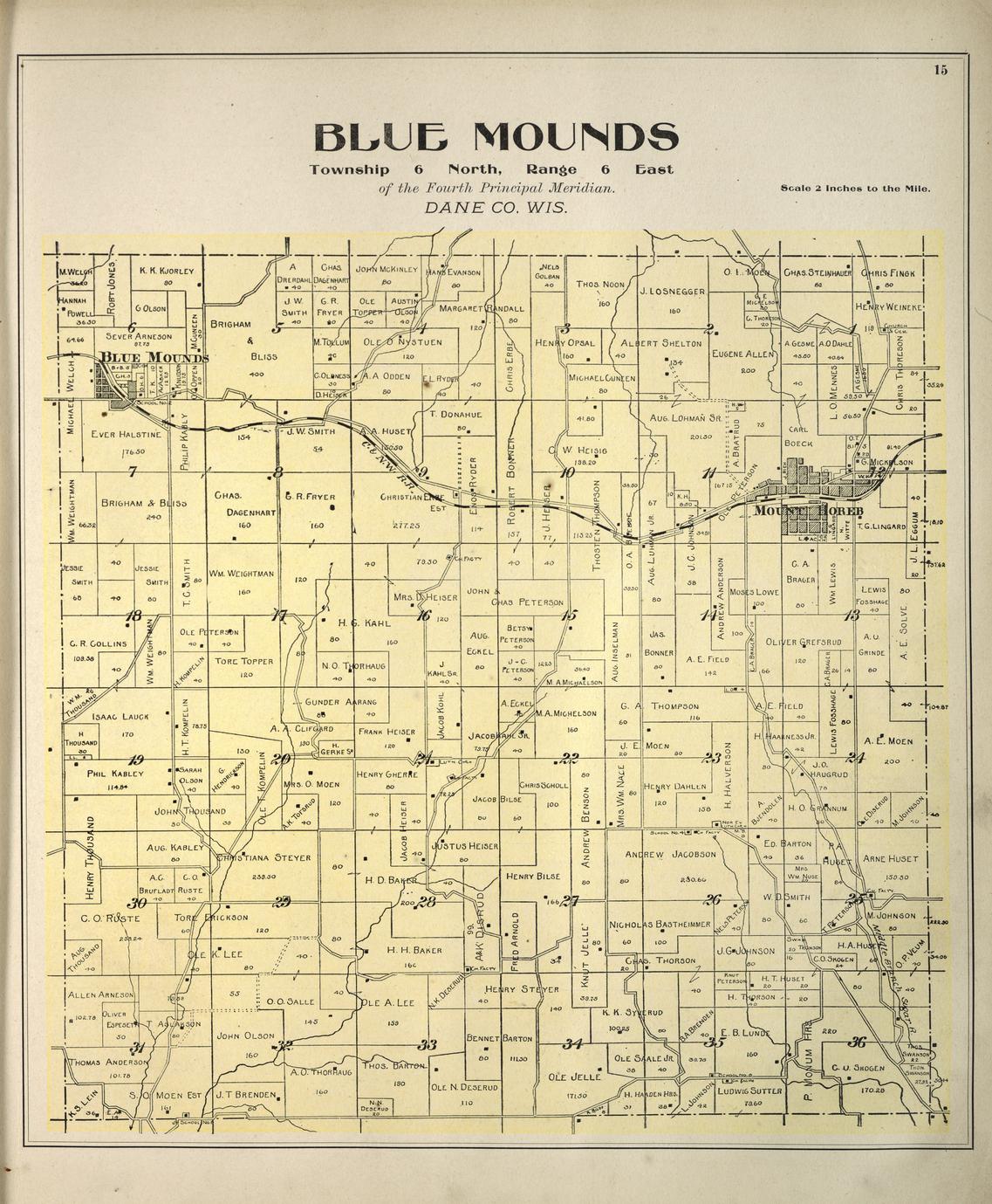 New atlas of Dane County, Wisconsin, prepared from actual surveys and ...