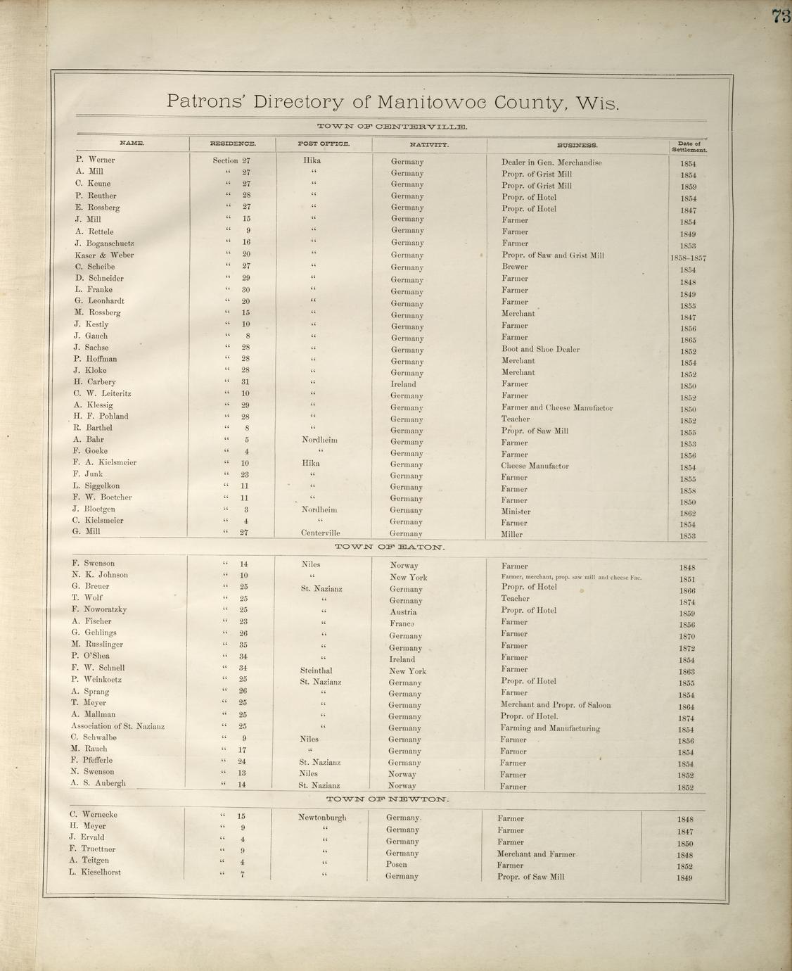 An illustrated historical atlas of Manitowoc County, Wisconsin - Full ...