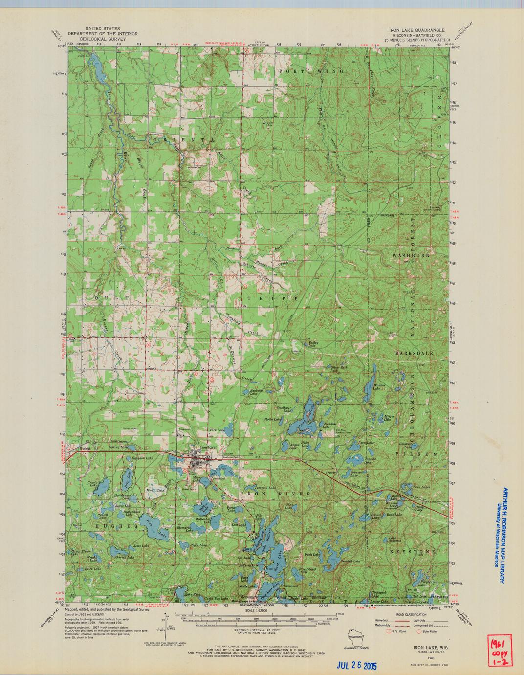 ‎Iron Lake quadrangle - UWDC - UW-Madison Libraries