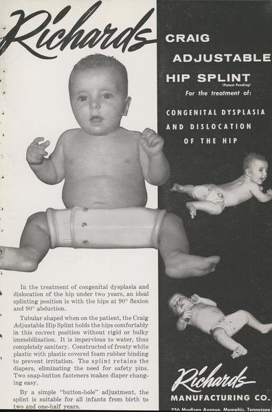 ‎Craig Adjustable Hip Splint advertisement - UWDC - UW-Madison Libraries